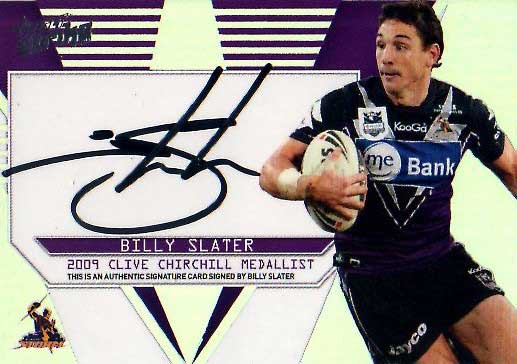2011 NRL Strike Signature Redemption MS1 Billy Slater Storm #43/100 ...