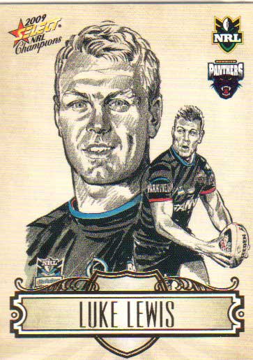 2009 NRL Champions Sketch #SK22 Luke Lewis Panthers | Diggaz Trading Cards