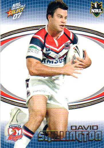 2007 NRL Invincible Common #162 David Shillington Roosters | Diggaz ...