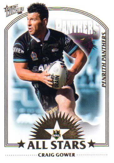 2006 NRL Invincible All Stars AS10 Craig Gower Panthers | Diggaz ...