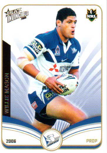 2006 NRL Invincible Common #26 Willie Mason Bulldogs | Diggaz Trading Cards