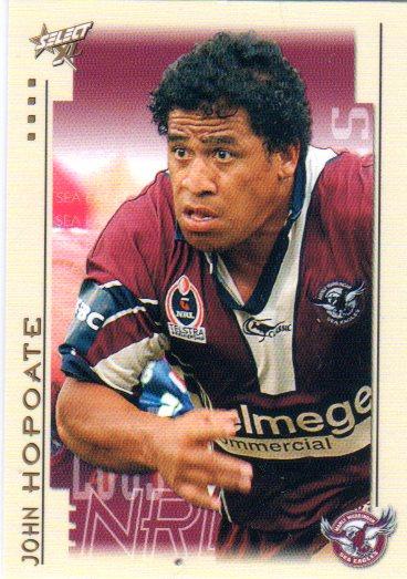 2003 XL Common #78 John Hopoate Sea Eagles | Diggaz Trading Cards