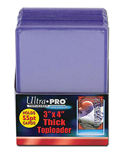 ULTRA PRO Top Loader – 3 x 4 Clear (55pt) | Diggaz Trading Cards