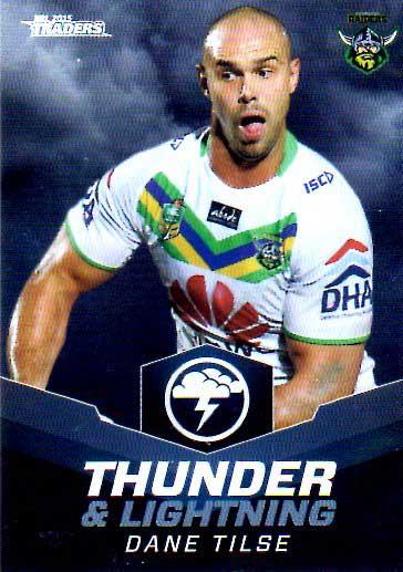 2015 NRL Traders Thunder & Lightning TL05 Dane Tilse Raiders | Diggaz ...