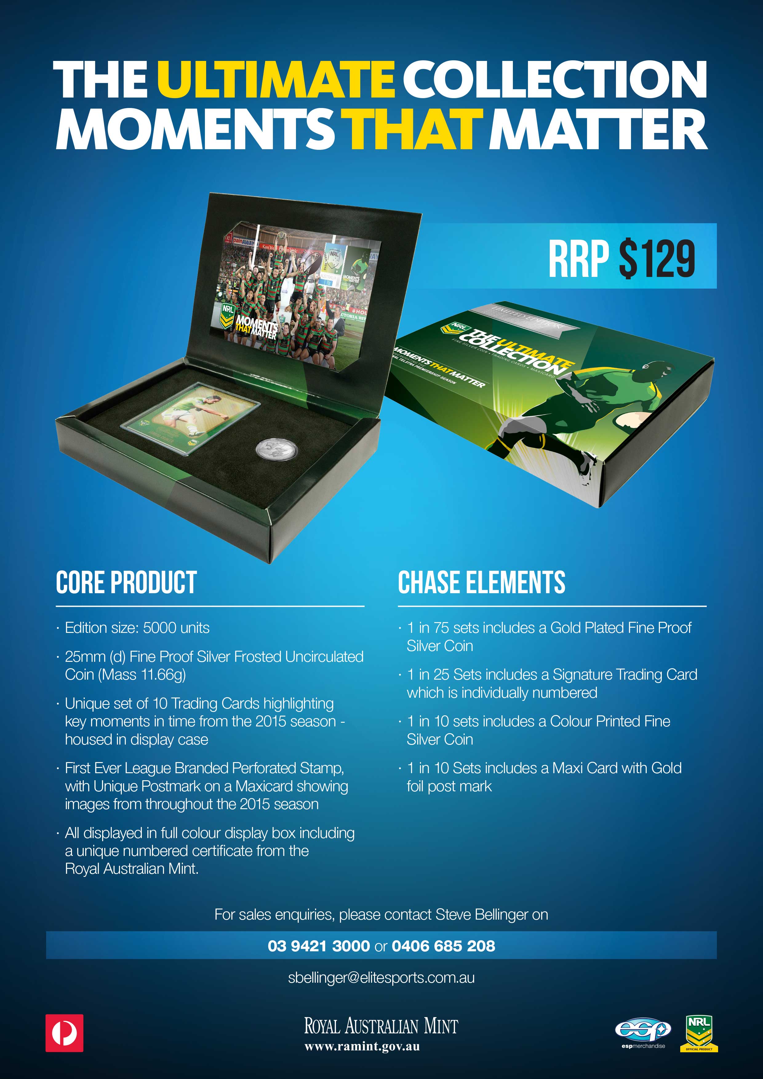 2015 NRL The Ultimate Collection Card Coin Stamp Box Set | Diggaz ...