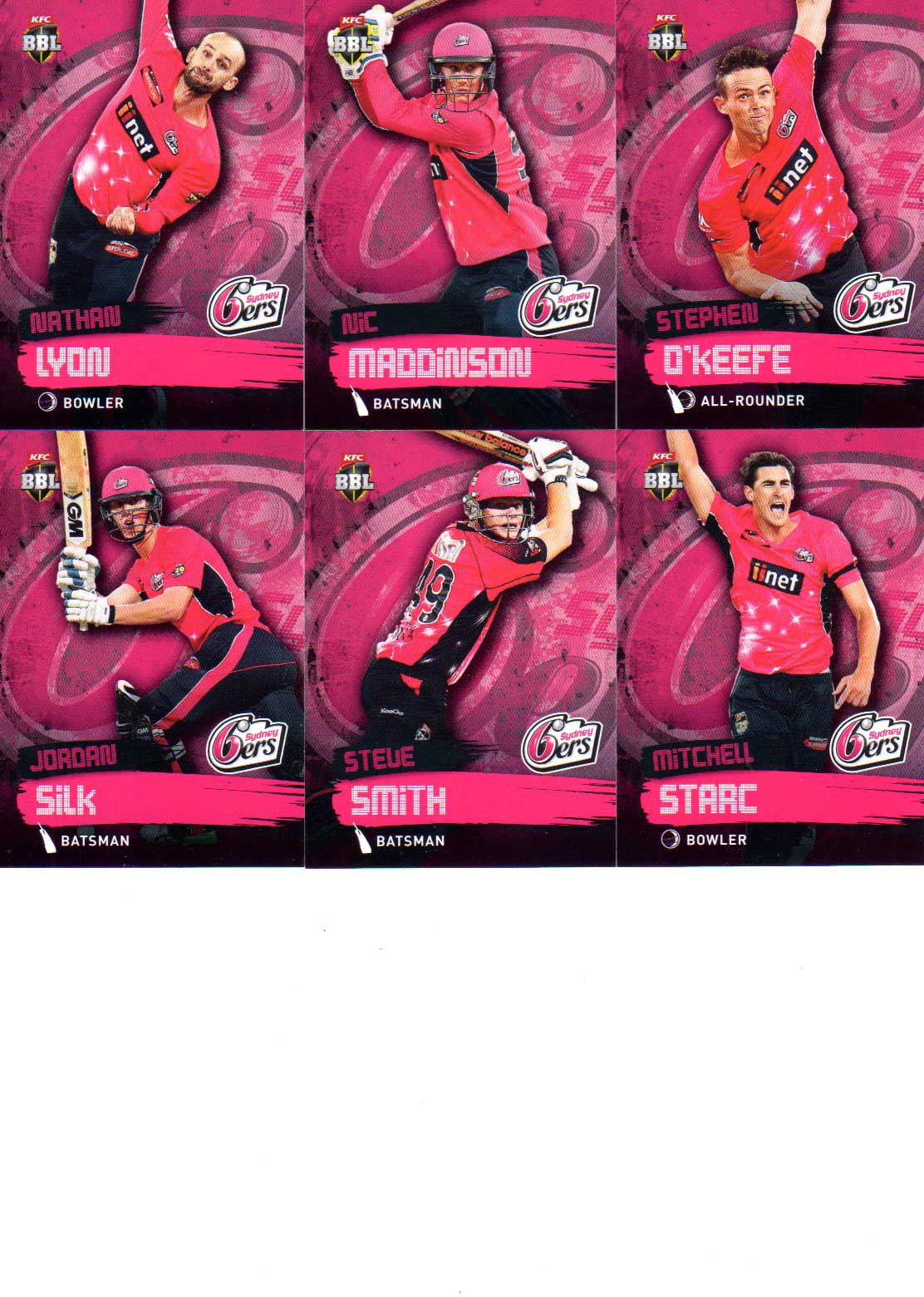 2015/16 CA & BBL Cricket 15-Card Team Set Sydney Sixers | Diggaz ...
