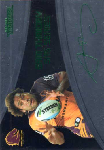 2016 NRL Traders SAS Black SASB01 Sam Thaiday Broncos | Diggaz Trading ...