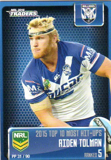 2016 NRL Traders Pieces of the Puzzle PP31 Aiden Tolman Bulldogs ...