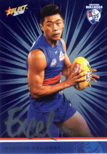 2016 AFL Footy Stars Excel Parallel #EP215 Lin Jong Bulldogs | Diggaz ...