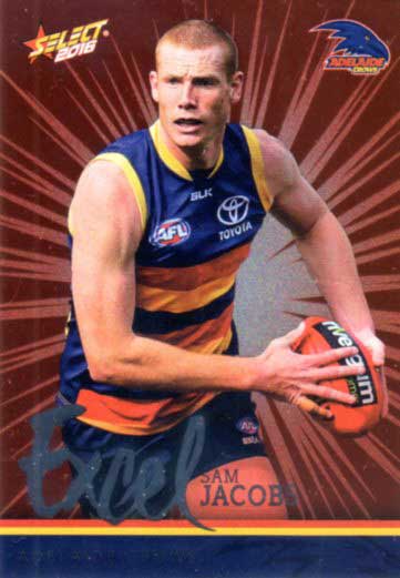 2016 AFL Footy Stars Excel Parallel #EP7 Sam Jacobs Crows | Diggaz ...