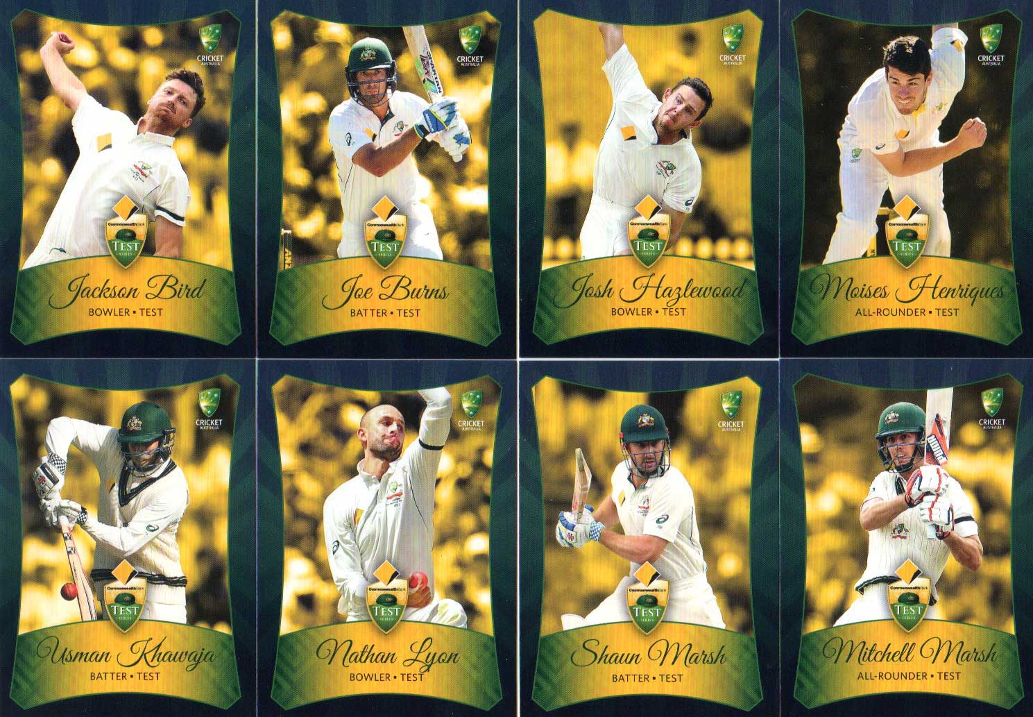 2016/17 CA & BBL Cricket 16-Card Team Australian Test | Diggaz Trading ...