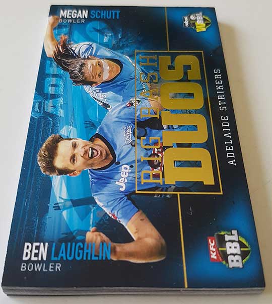 2017/18 BBL Cricket Big Bash Team Duos Complete 8-Card Insert Set ...
