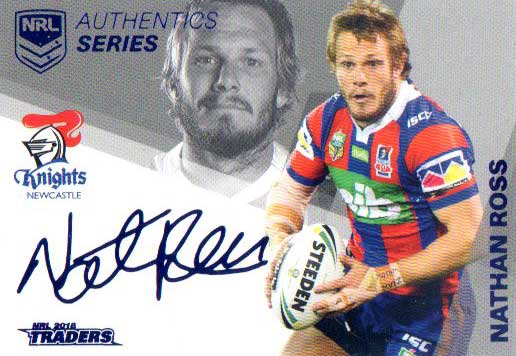 2018 NRL Traders Authentic Silver RLAS08 Nathan Ross Knights | Diggaz ...