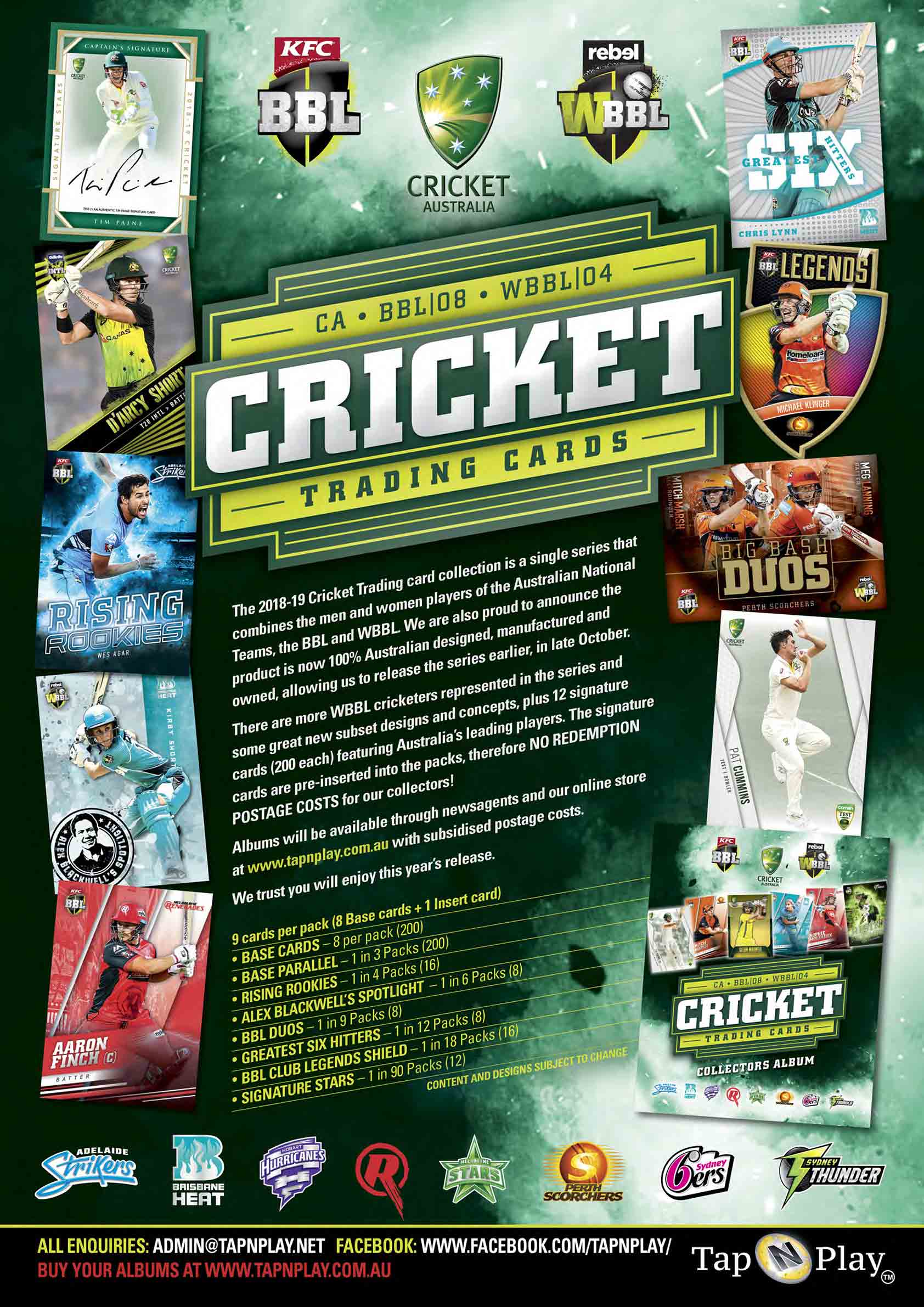 2018/19 BBL WBBL Cricket Trading Cards Sealed Box | Diggaz Trading Cards