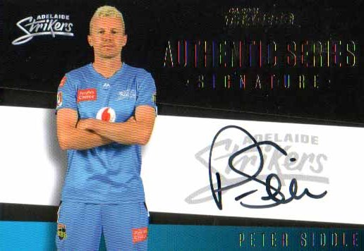 2021/22 CA Traders Authentic Signature ASB2 Peter Siddle Strikers ...
