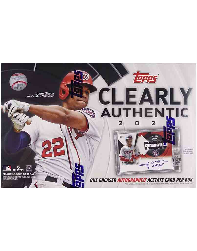 2022 Topps Clearly Authentic MLB Baseball Hobby Box | Diggaz Trading Cards