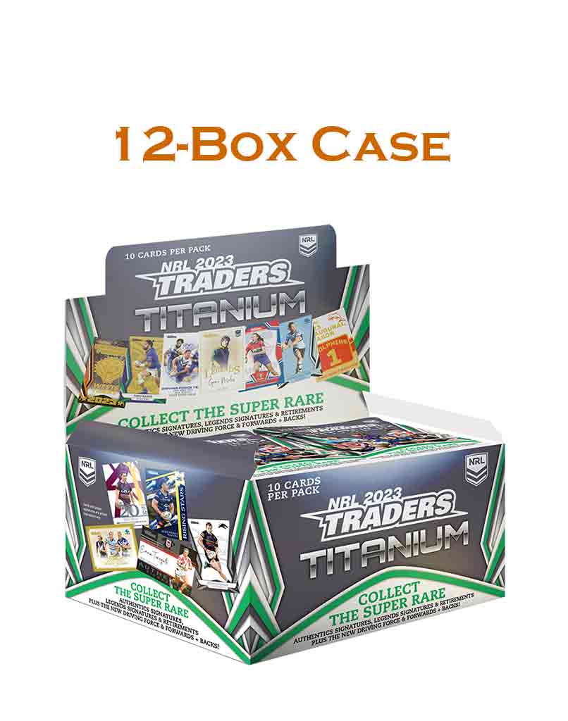 2023 TLA NRL Traders Titanium Sealed Trading Card 12-Box Case | Diggaz ...