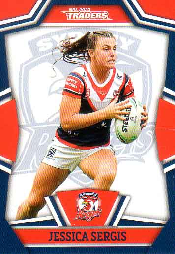 2023 NRL Traders NRLW W52 Jessica Sergis Roosters | Diggaz Trading Cards