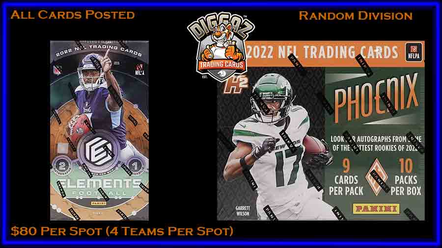 NFL Break #45 – 2022 Phoenix and Elements – Random Division – 4 Teams ...