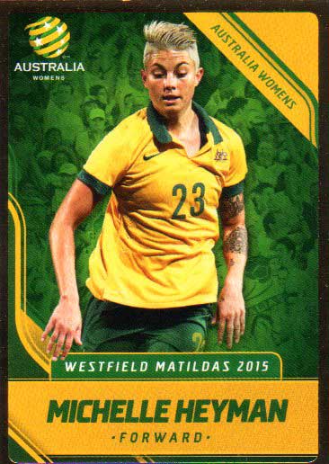 2015/16 FFA & A-League Soccer Gold Parallel #29 Michelle Heyman ...
