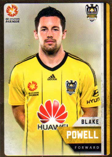 2015/16 FFA & A-League Soccer Gold Parallel #180 Blake Powell Wellington Phoenix | Diggaz ...