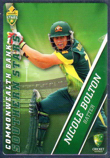 2015/16 CA & BBL Cricket Silver Parallel #P48 Nicole Bolton Southern ...