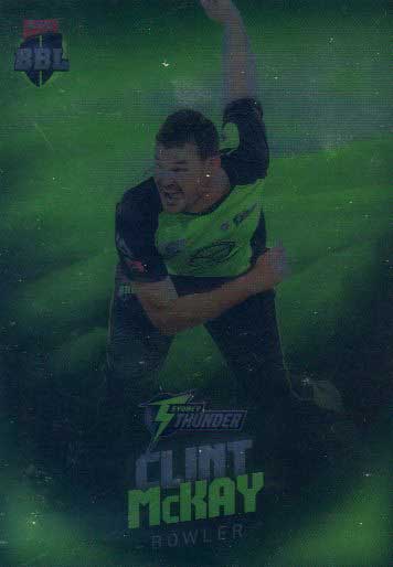 2017/18 BBL Big Bash Cricket Parallel Card 148 Clint Mckay Thunder ...