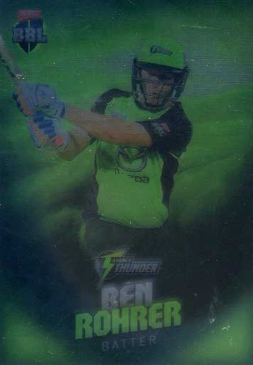 2017/18 BBL Big Bash Cricket Parallel Card 151 Ben Rohrer Thunder ...