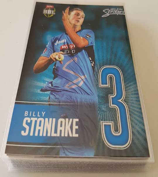 2017/18 BBL Big Bash Cricket Player Numbers Complete 16-Card Insert Set ...
