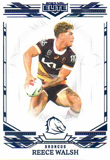 2023 NRL Elite Mojo Sapphire MS009 Reece Walsh Broncos | Diggaz Trading ...