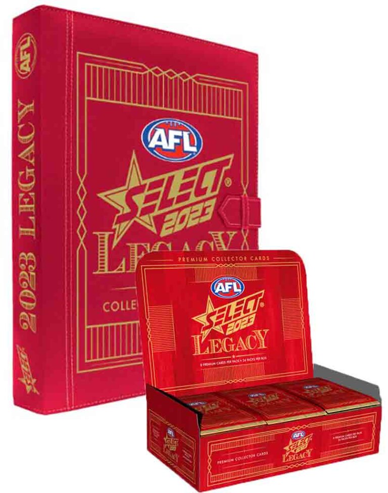 2023 Select AFL Legacy Sealed Trading Card Box and Folder Combo ...