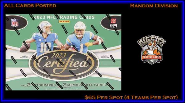 NFL Break #50 – Certified – Random Division – 4 Teams Per Spot | Diggaz ...