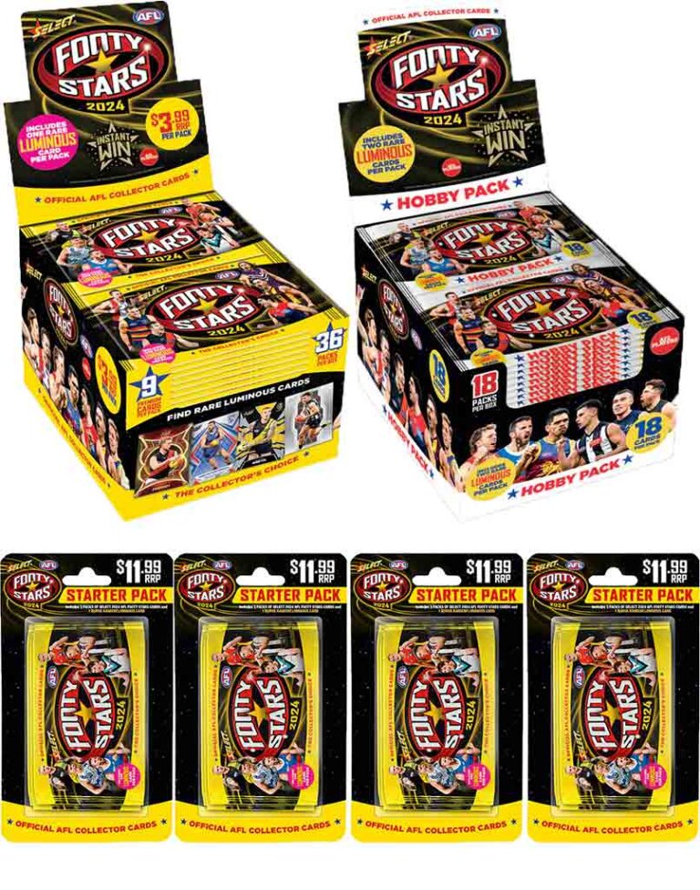 2024 Select AFL Footy Stars HOBBY Large Box and Starter Pack Combo ...
