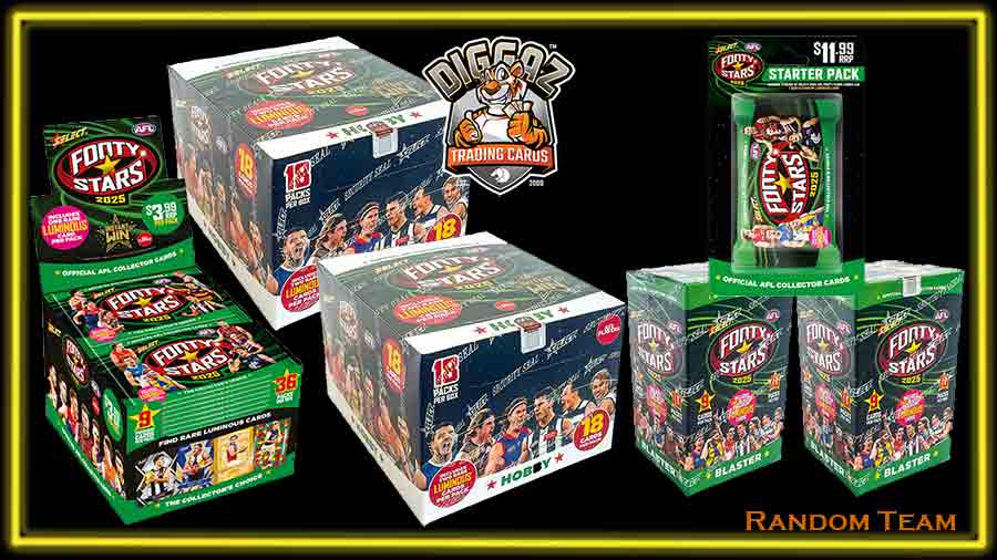 AFL Break #110 – 2025 Footy Stars – Random Team | Diggaz Trading Cards