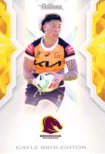 2025 NRL Traders NRLW W03 Gayle Broughton Broncos | Diggaz Trading Cards