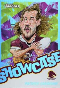2025 NRL Traders Showcase Caricatures S02 Patrick Carrigan Broncos ...