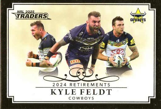 2025 NRL Traders Retirements R04 Kyle Feldt Cowboys | Diggaz Trading Cards