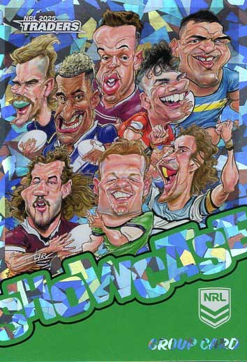 2025 NRL Traders Showcase Caricatures Silver SS01 Group Card | Diggaz ...