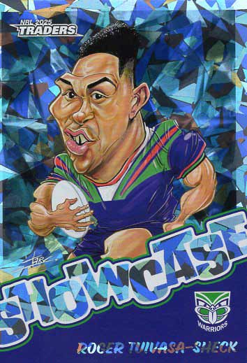 2025 NRL Traders Showcase Caricatures Titanium ST17 Roger Tuivasa-Sheck ...