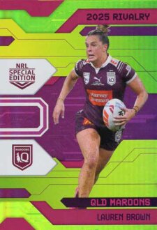 2025 NRL Rivalry State of Origin Yellow Green SYG30 Lauren Brown QLD ...