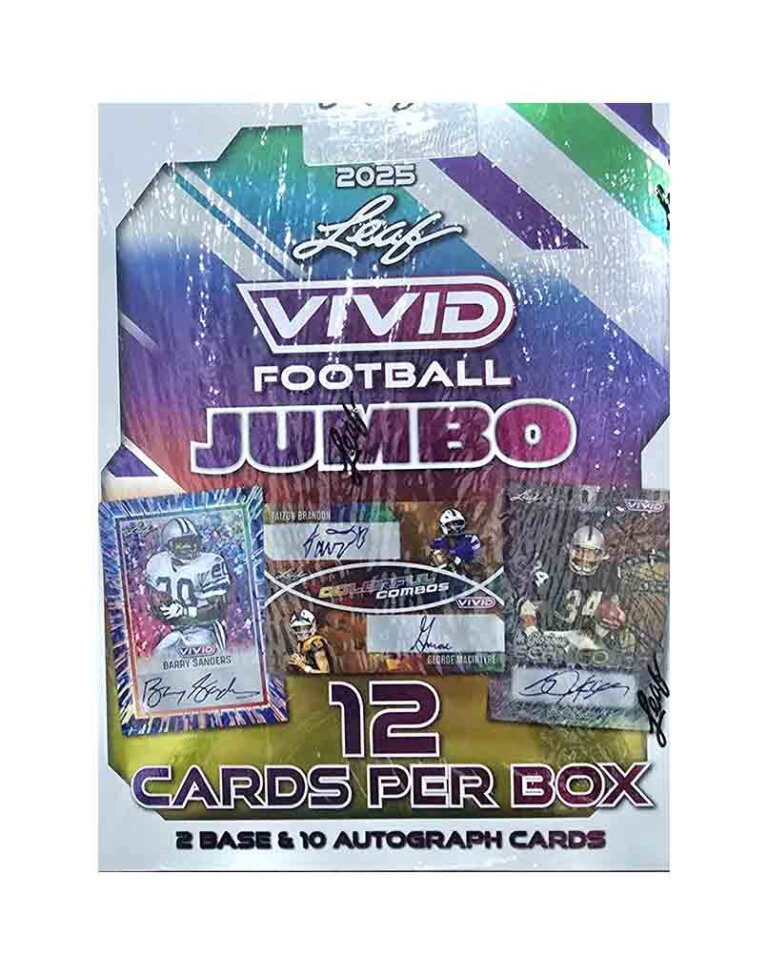 2025 Leaf Vivid Football Hobby Jumbo Box | Diggaz Trading Cards
