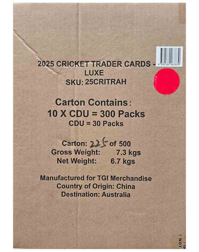 2025/26 TLA CA Cricket Traders Luxe Trading Cards 10-Box Sealed Case ...
