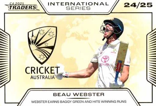 2025/26 CA Traders International Series Gold ISG17 Beau Webster ...