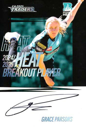 2025/26 CA Traders Breakout Player Black Signatures BOS04 Grace Parsons ...